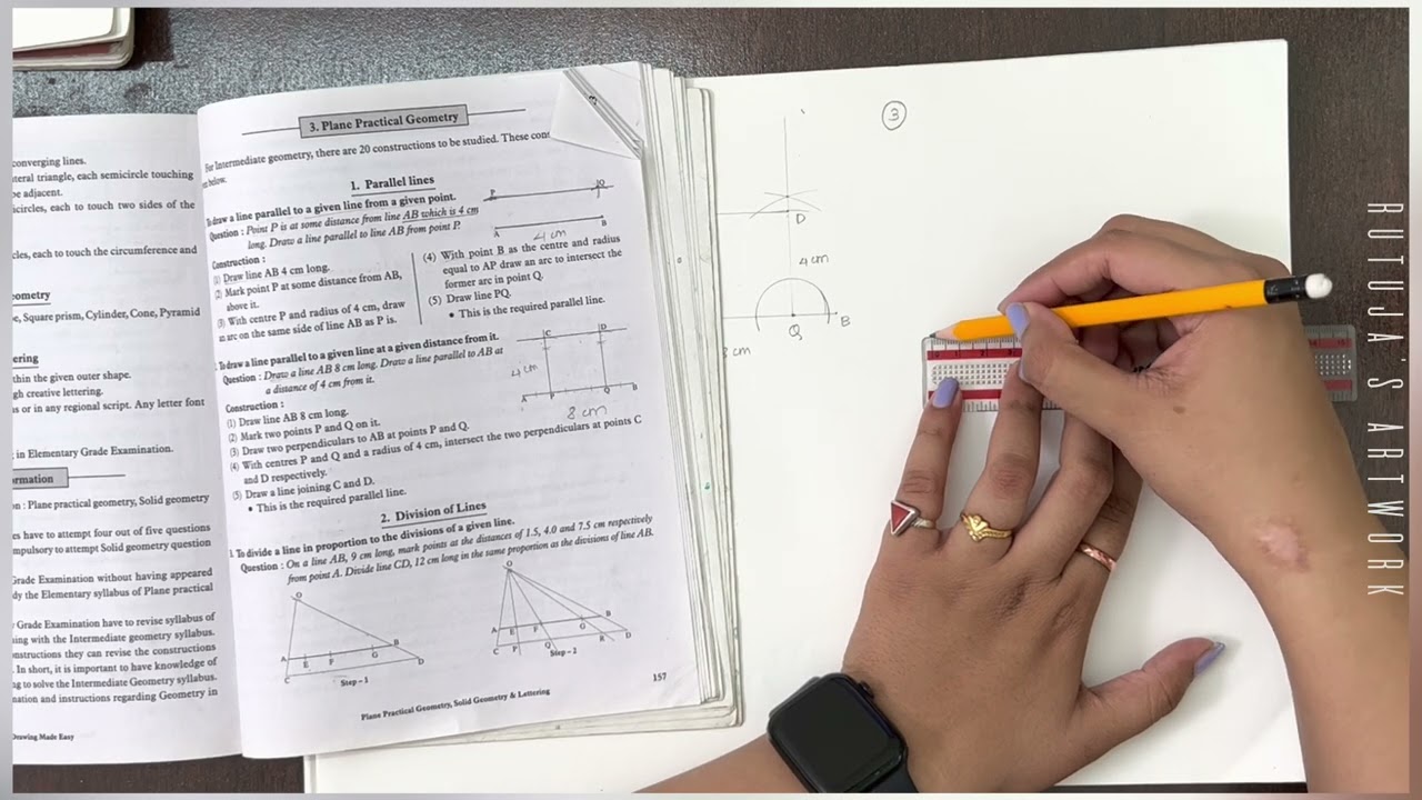 Intermediate Drawing Grade Exam Plane Practical Geometry Solutions