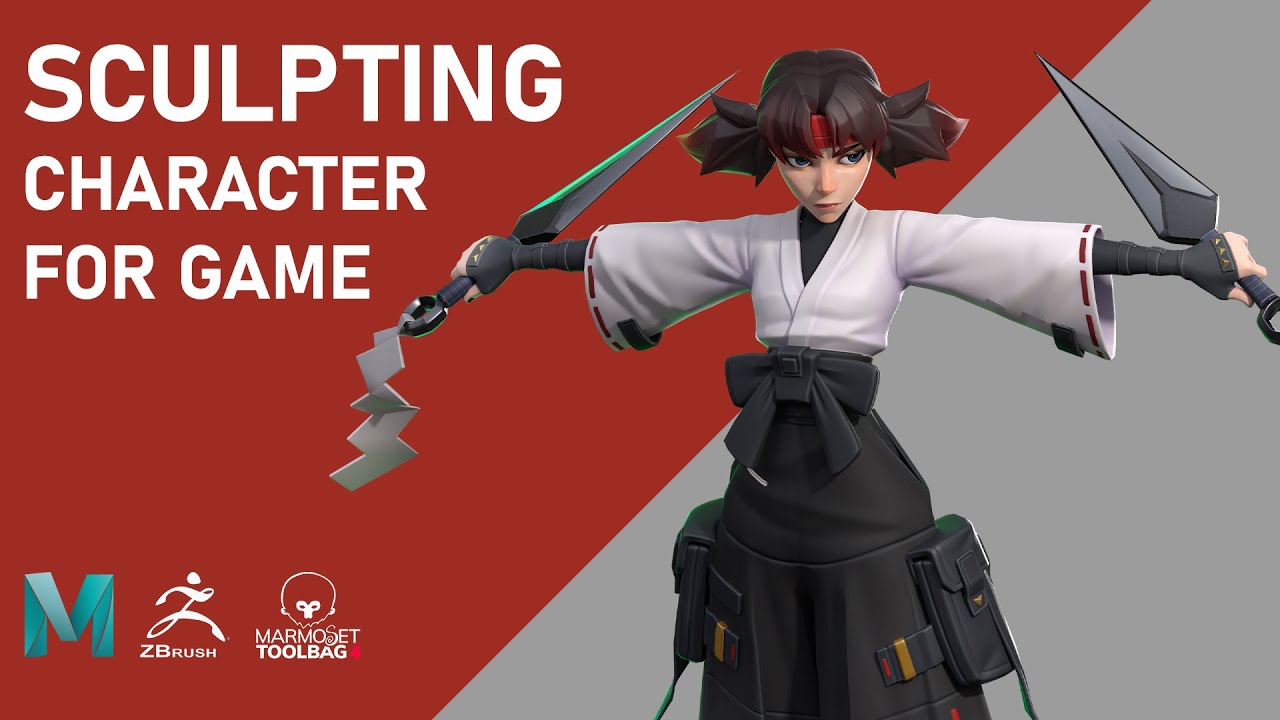 Sculpting Character For Game Youtube