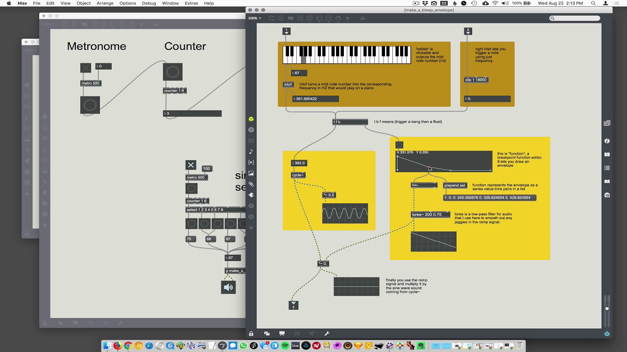 Max Msp Sequencer Basics Youtube