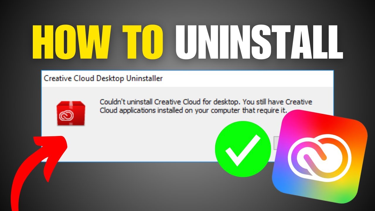 How To Completely Uninstall Adobe Creative Cloud On Windows 11 Youtube