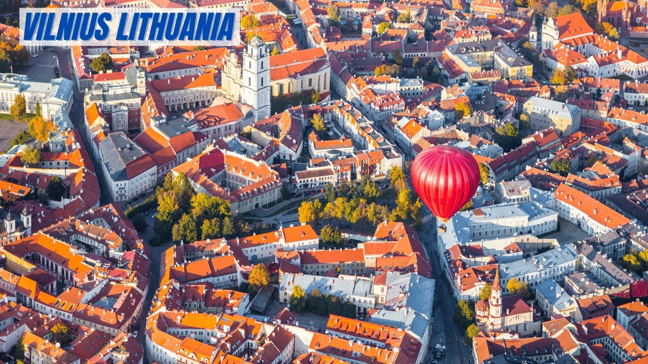 Vilnius City Lithuania By Drone Vilnius Lithuania Drone View Youtube