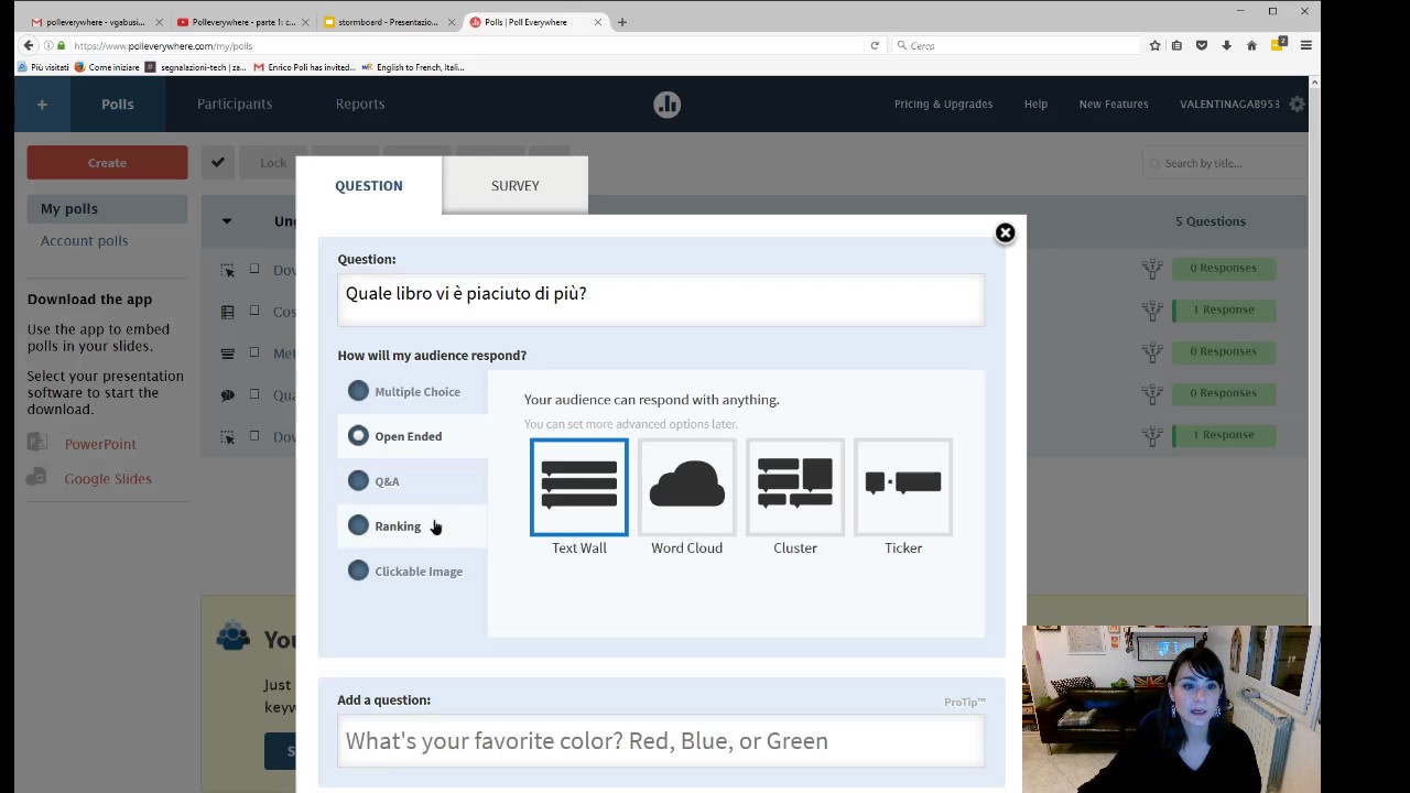 Polleverywhere Creare Le Domande Youtube