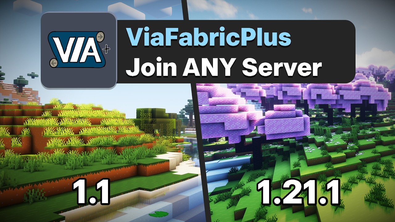 Join Any Minecraft Server With Viafabricplus Youtube