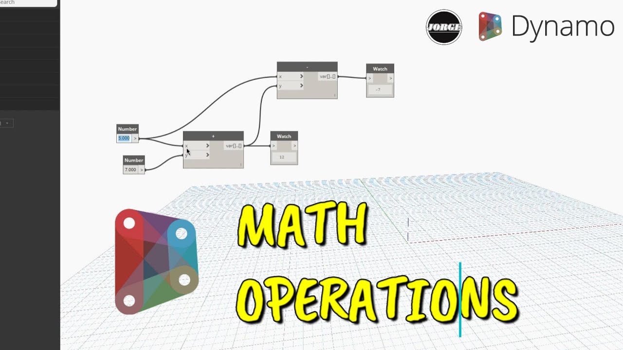 Dynamo Math Operations Youtube