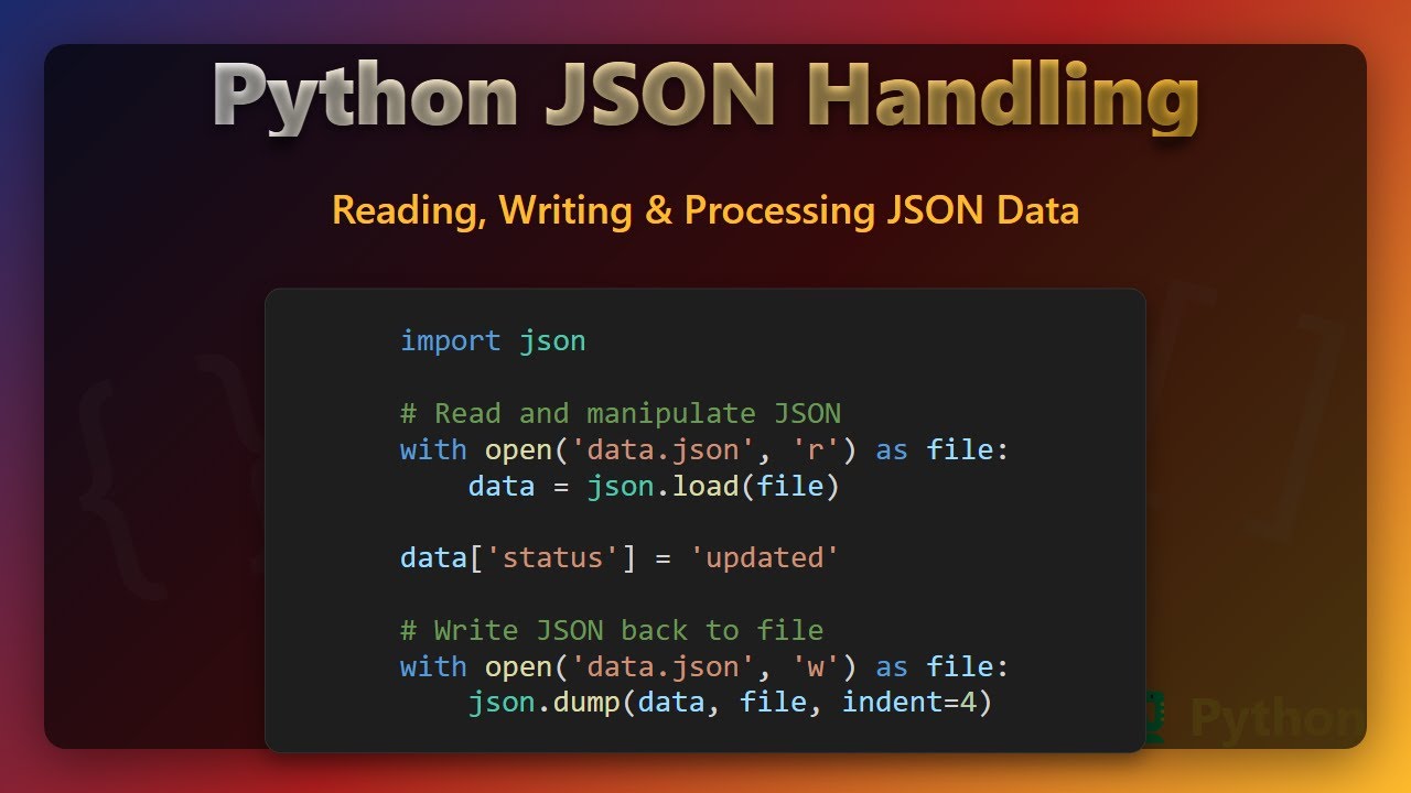 рџђќ Python Json Tutorial For Beginners Read Parse Write Json Data