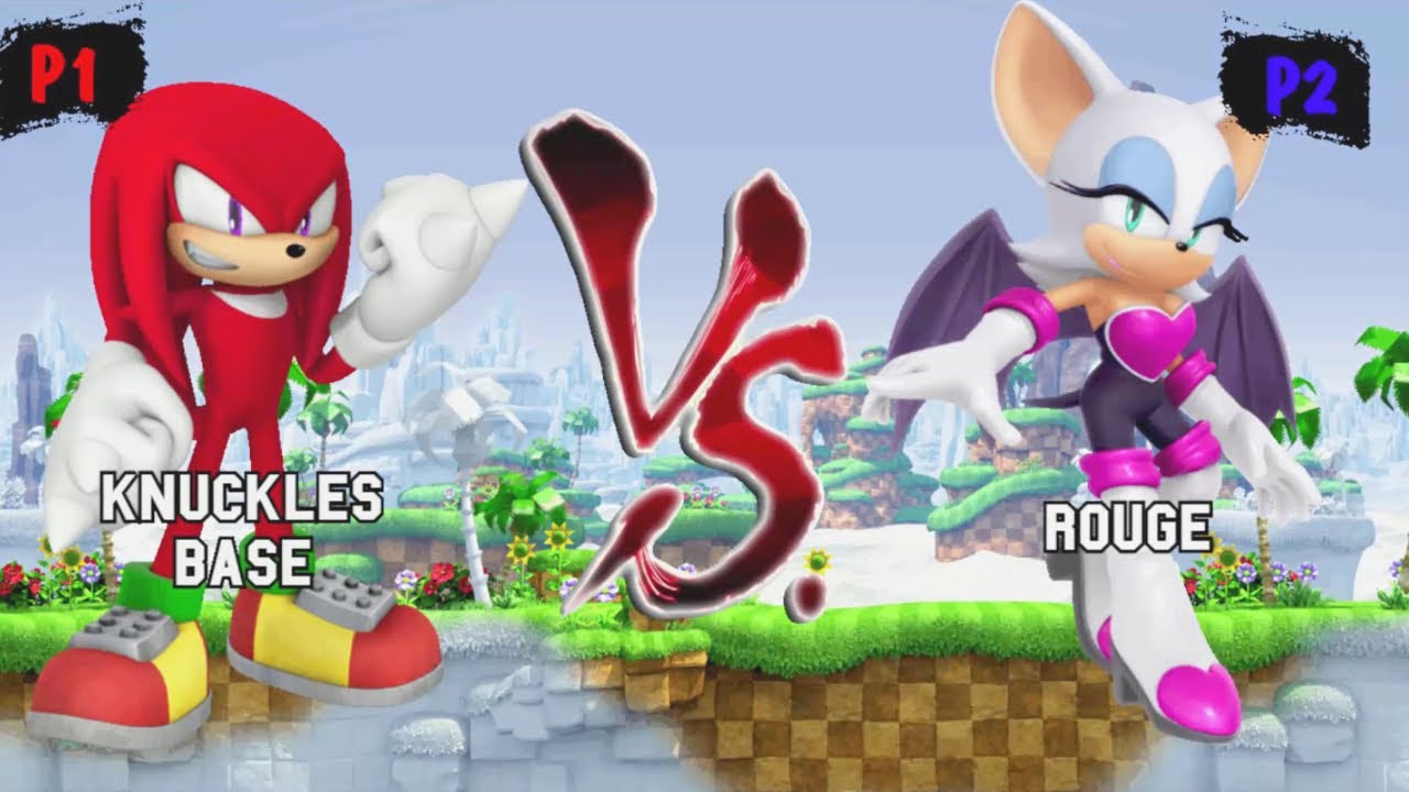 Knuckles Vs Rouge I Sonic Battle Jus Mugen V4 Youtube