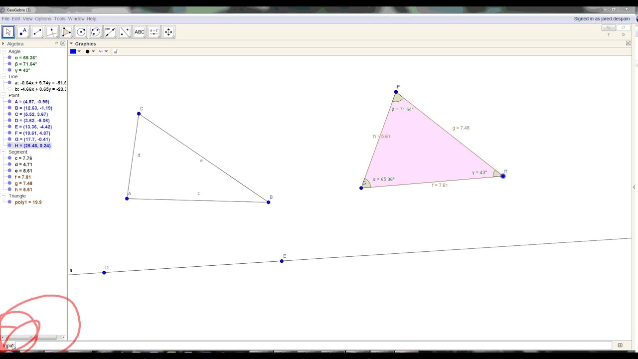 Geogebra Part 1 Basic Tools And Constructions Youtube