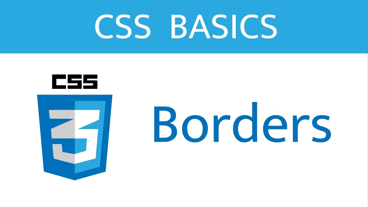 Borders Css Basics Youtube