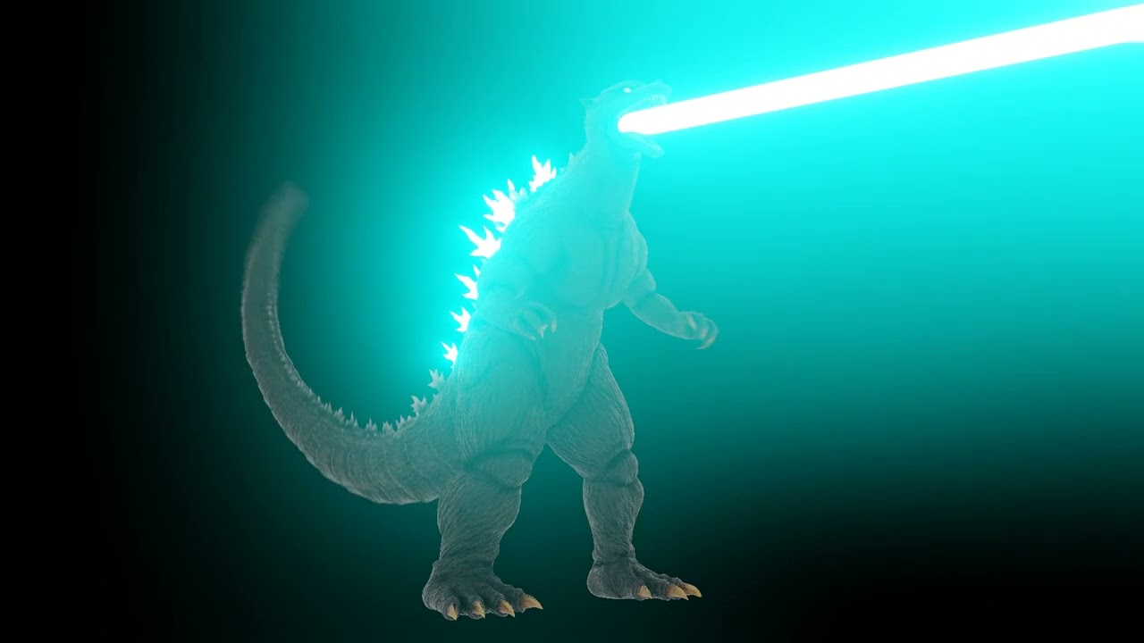 Godzilla S Atomic Breath Blender Animation Youtube