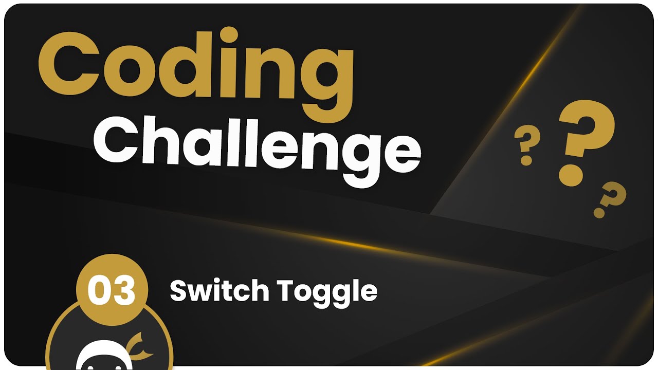 Coding Challenge 3 Toggle Switch Youtube