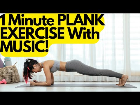 One 1 Minute Plank Exercise Timer With Music Plank Plankexercise