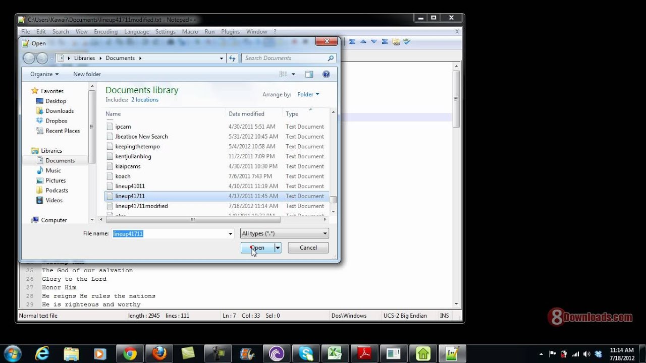 Change The File Encoding Using Notepad Youtube