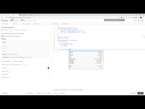 Leetcode 257 Binary Tree Paths Youtube