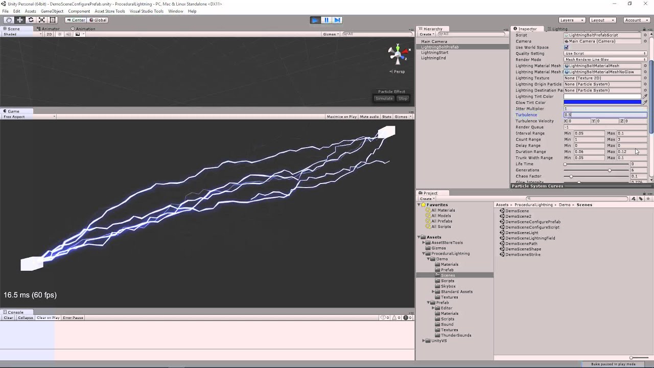 Turbulence And Jitter For Procedural Lightning For Unity Youtube