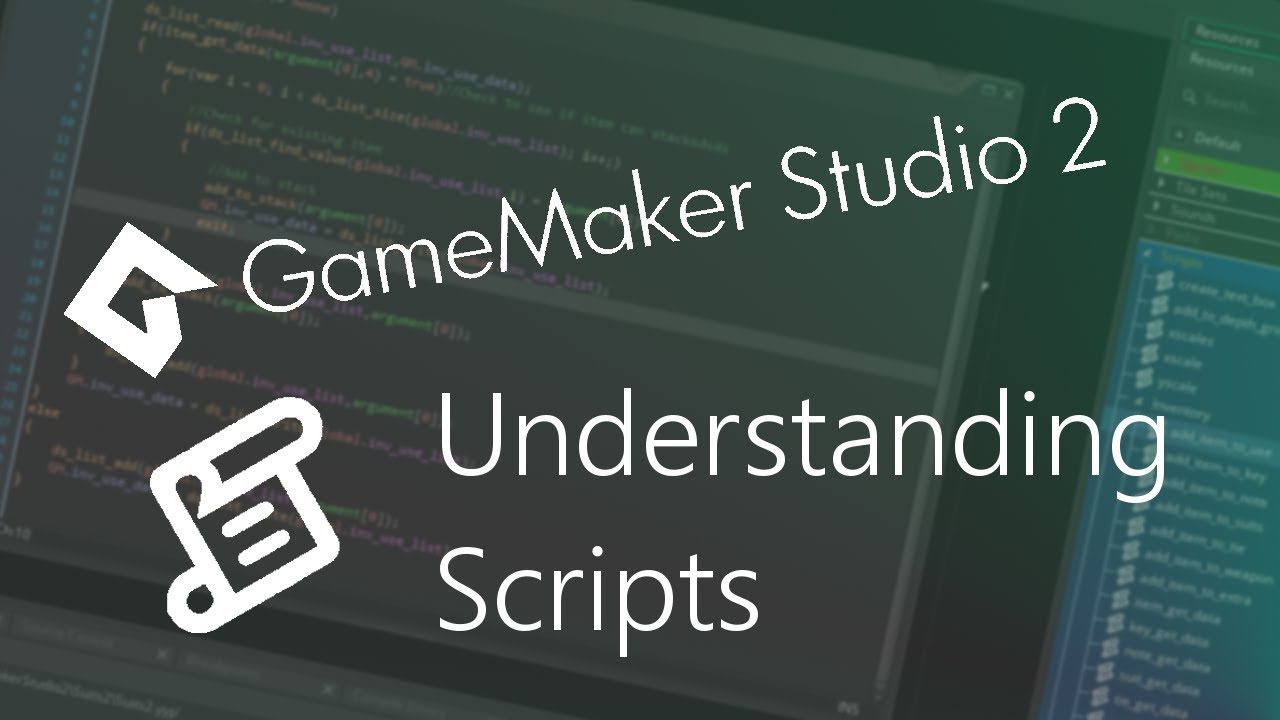 Gamemaker Studio 2 Understanding Scripts Youtube