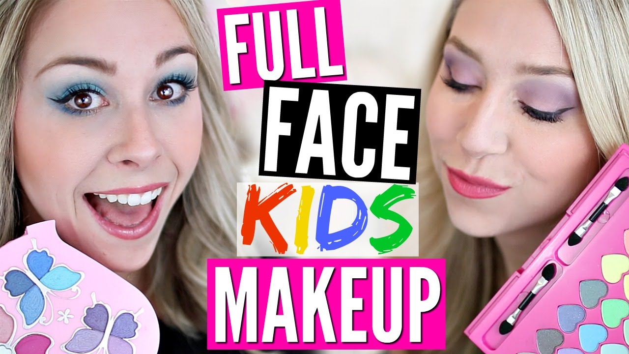 Full Face Using Only Kids Makeup Challenge Youtube