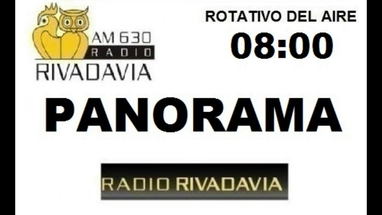 Rotativo Del Aire Radio Rivadavia Panorama Hora 08 00 03 03 2017
