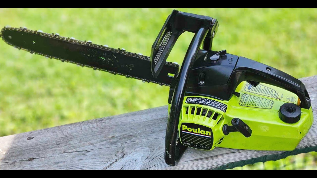 Vintage Poulan Chainsaw 1800 Woodsman Must Watch Vintage King Motor