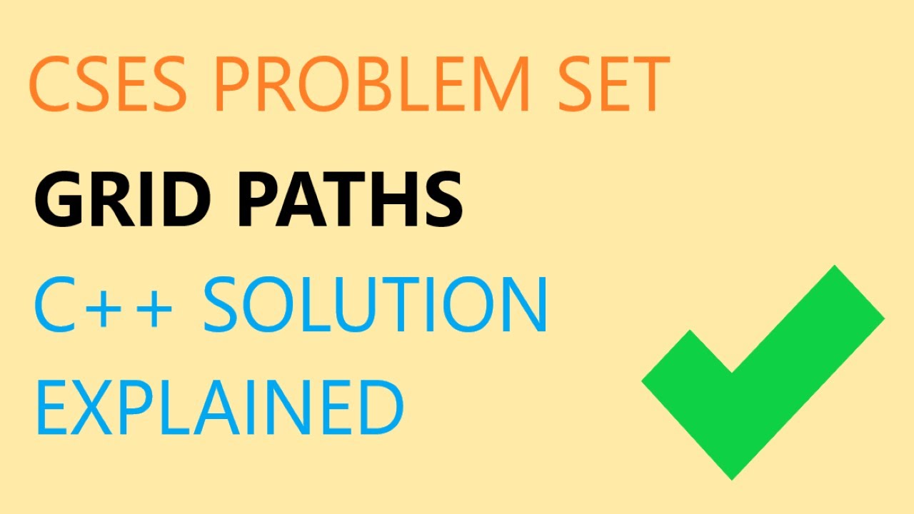 Cses Grid Paths Dynamic Programming C Solution Simple Dynamic