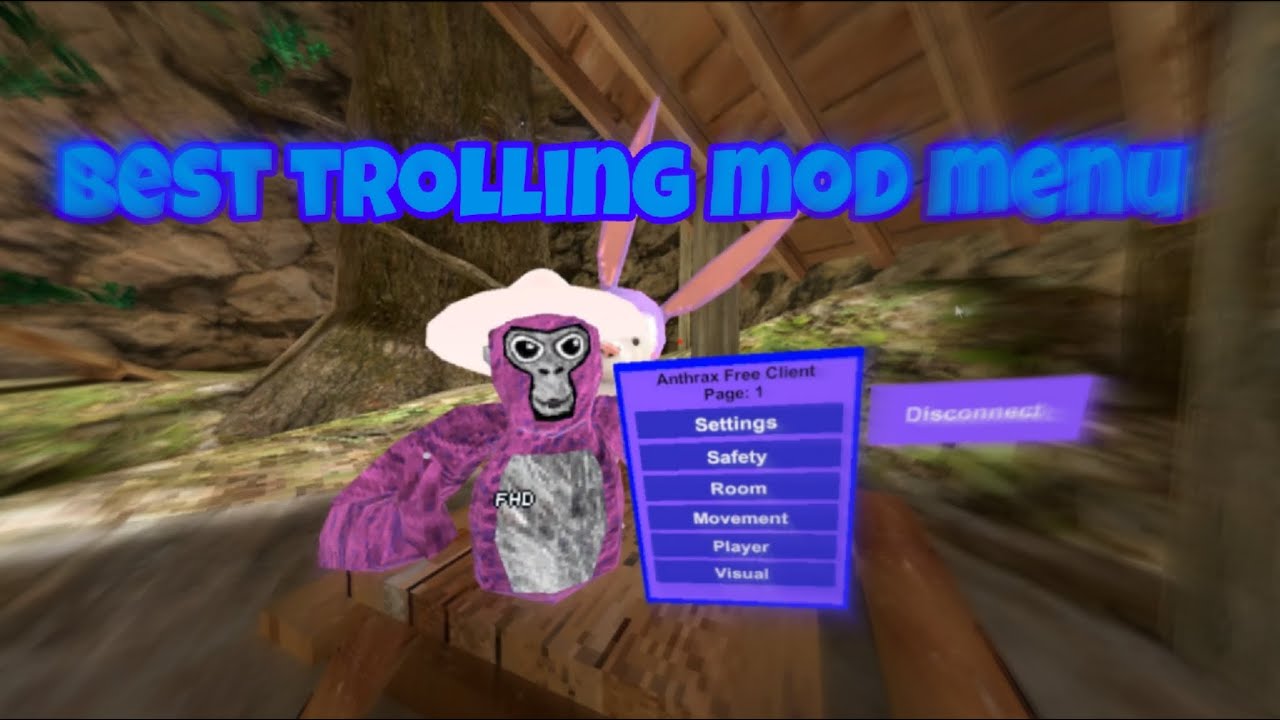 Gorilla Tags Best Trolling Mod Menu Undetected Youtube
