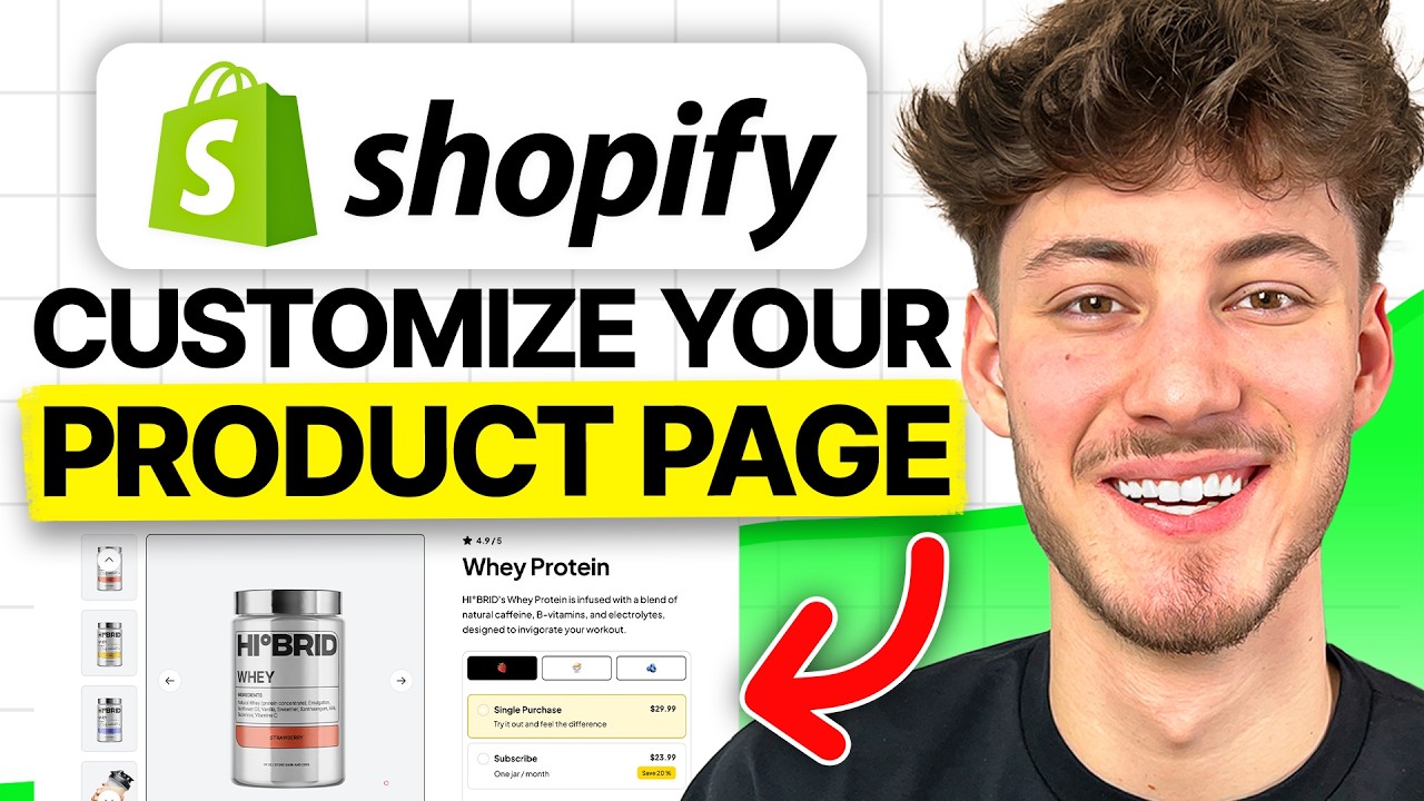 Shopify Product Page Customization Tutorial 2026 Ultimate Guide Youtube