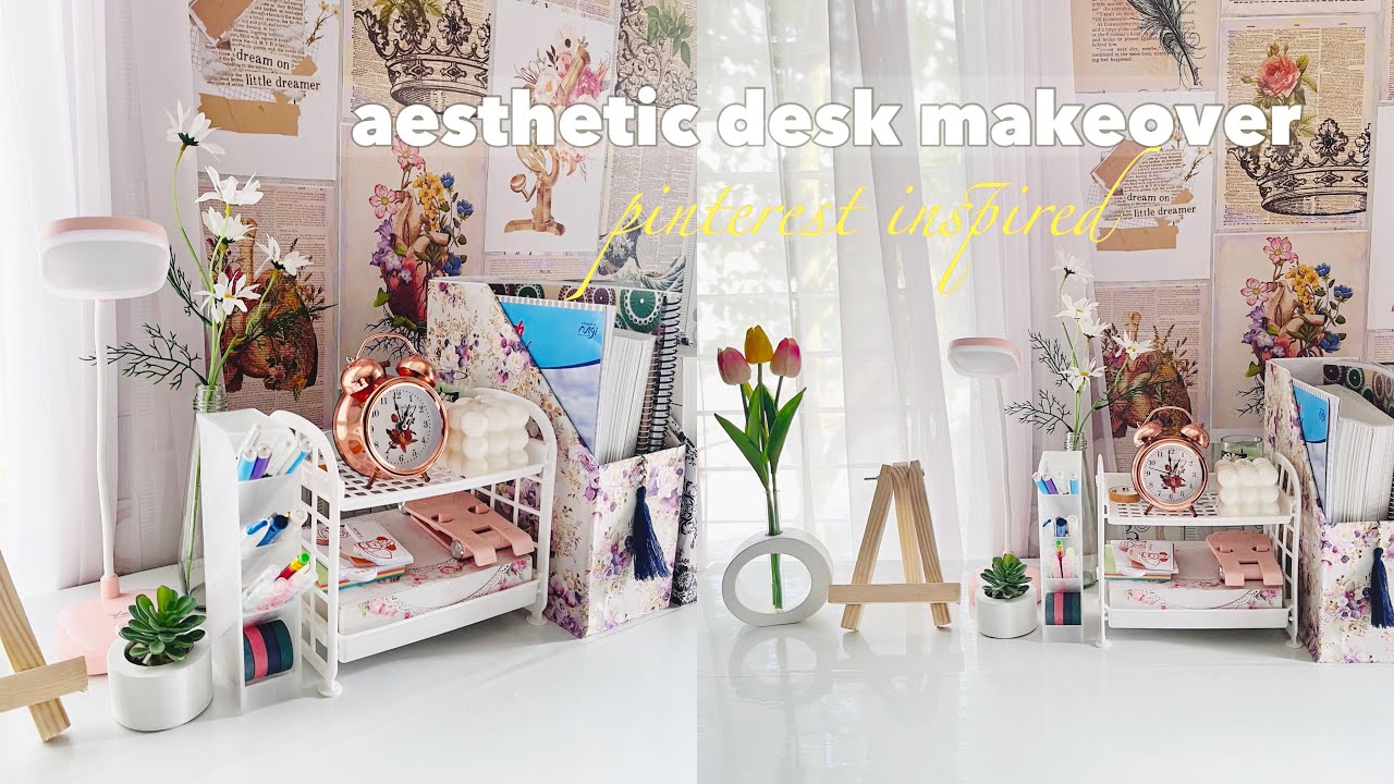 Aesthetic Desk Makeover рџњ Pastel Pinterest Inspired рџћђ Unboxing
