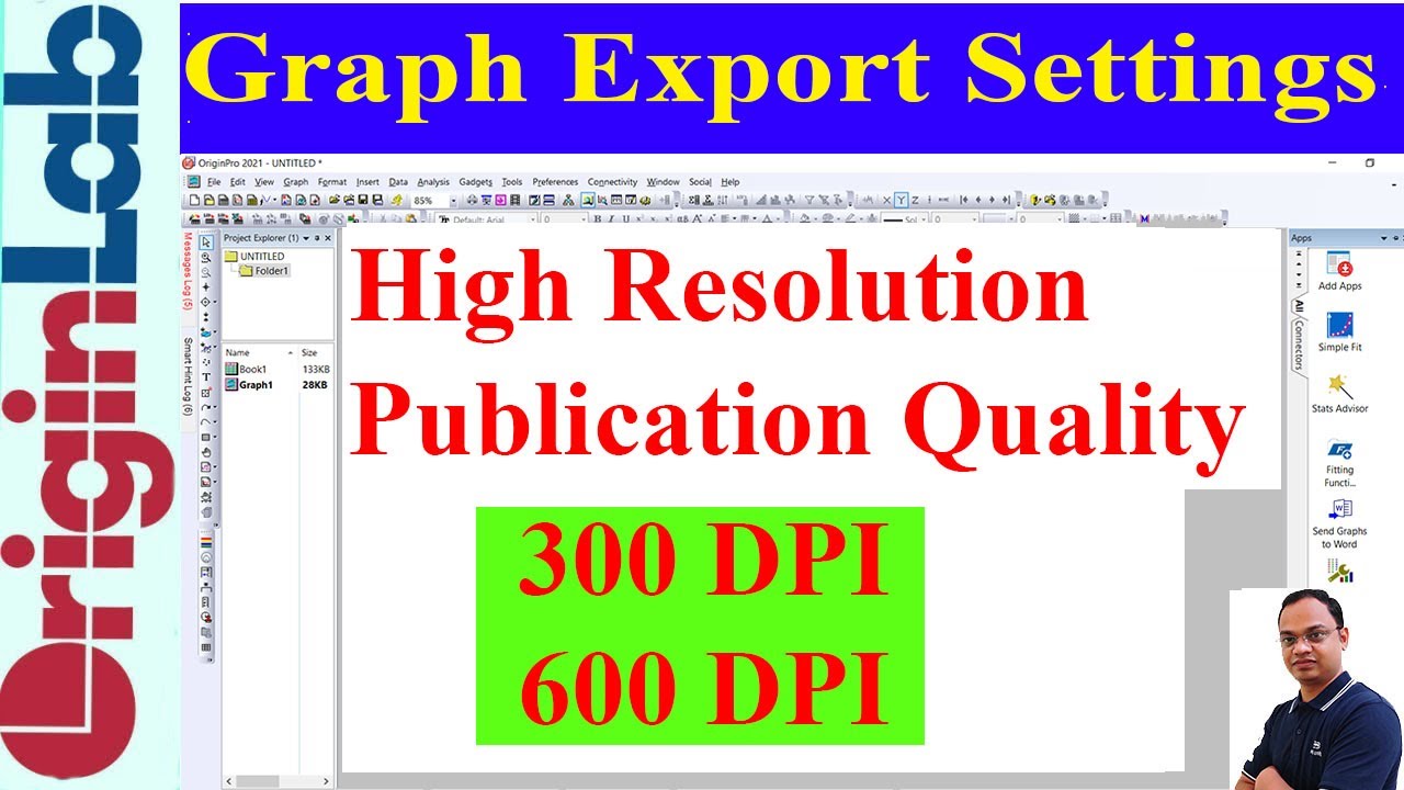 Graph Export Settings Using Originlab 2021 Drawing Graphing 25 Youtube