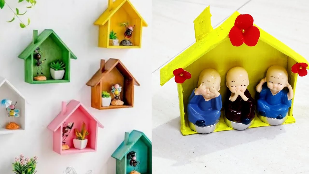 Diy How To Make Wall Shelf Looks Like Hut Wall Shelf Making Ideas