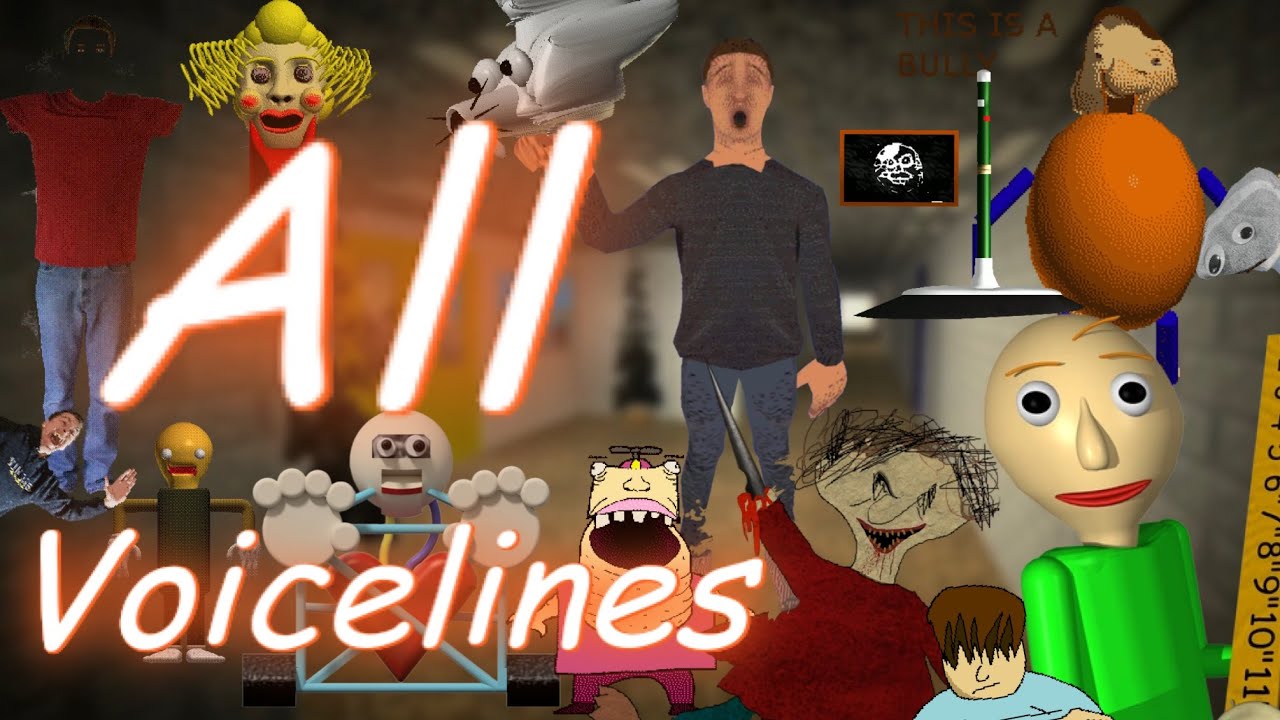 Baldi S Basics All Voicelines Youtube
