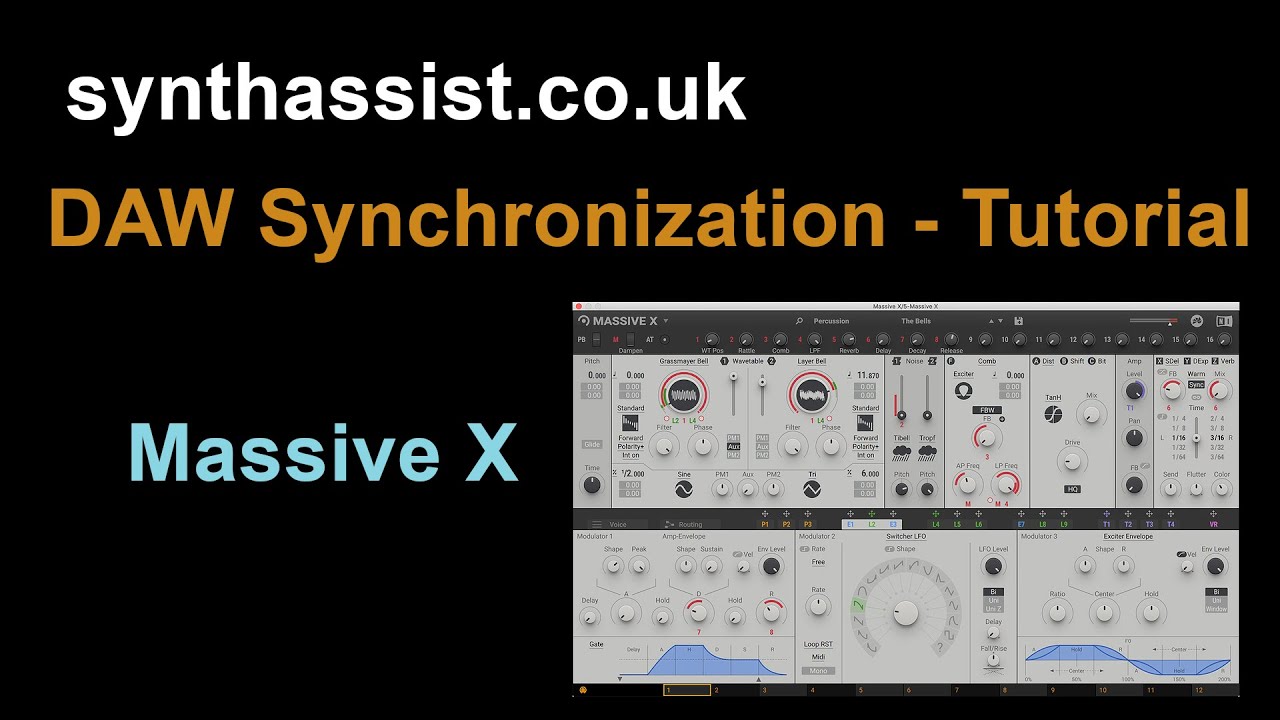 Massive X Daw Synchronization Tutorial Youtube