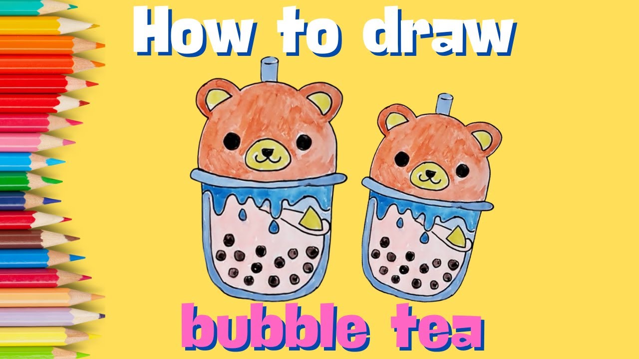 Drawing A Bubble Tea Easy Drawing Step By Step Drawing By Hand
