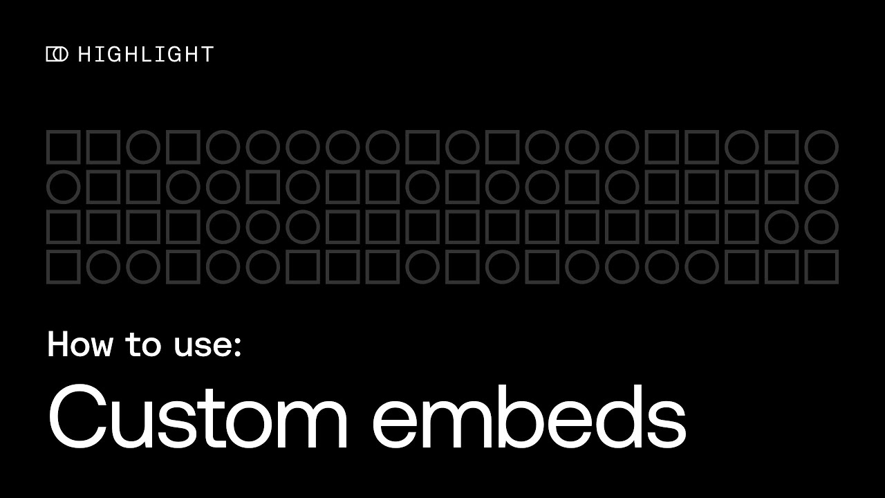 Custom Embeds Youtube