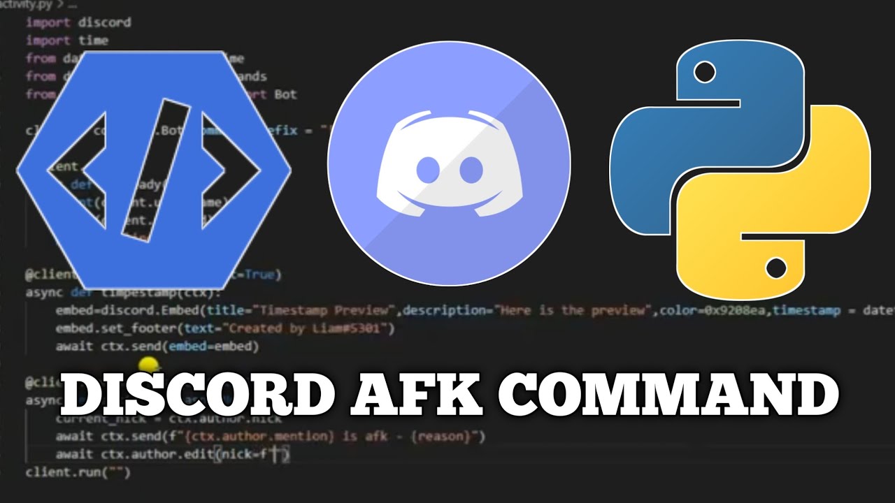 Afk Command Discord How To Manage Afk In Discord Discord Py