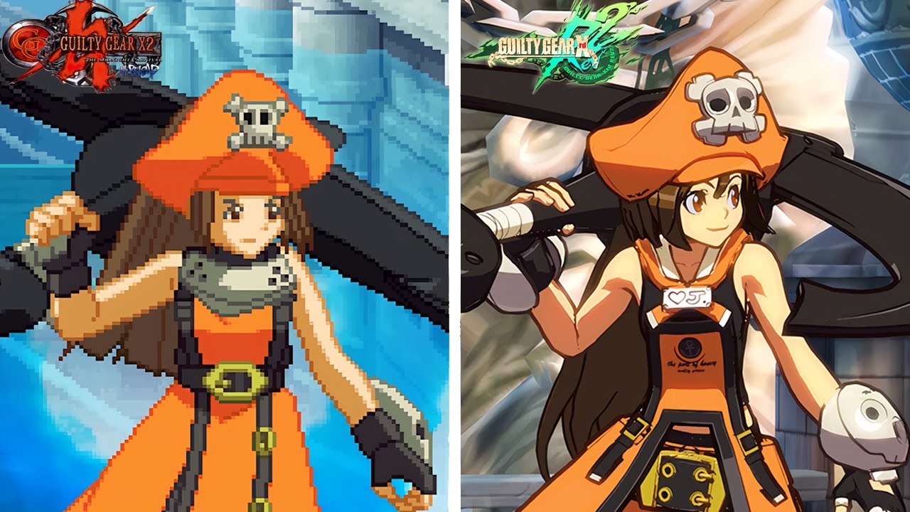 Guilty Gear All Character Designs Comparison X2 Reload Vs Xrd Rev 2
