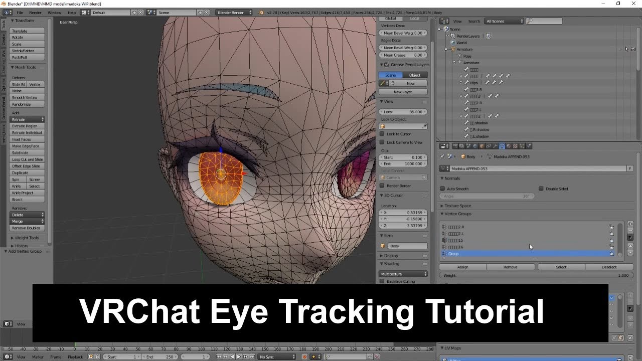 Vrchat Eye Tracking Avatar Tutorial Youtube