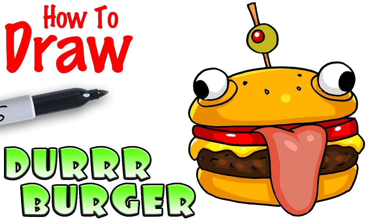 How To Draw Fortnite Durr Burger