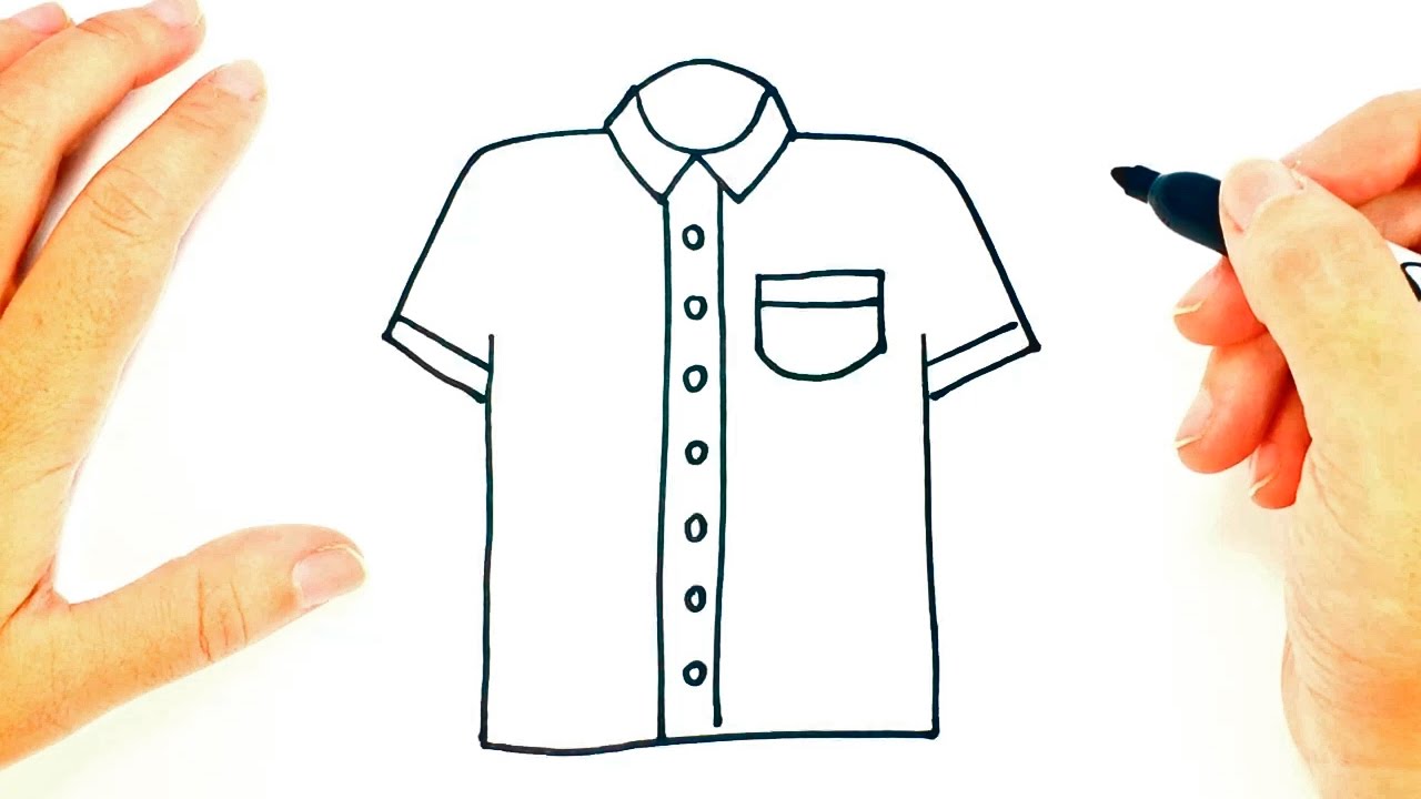Cómo Dibujar Una Camisa Paso A Paso Dibujo Fácil De Una Camisa Youtube