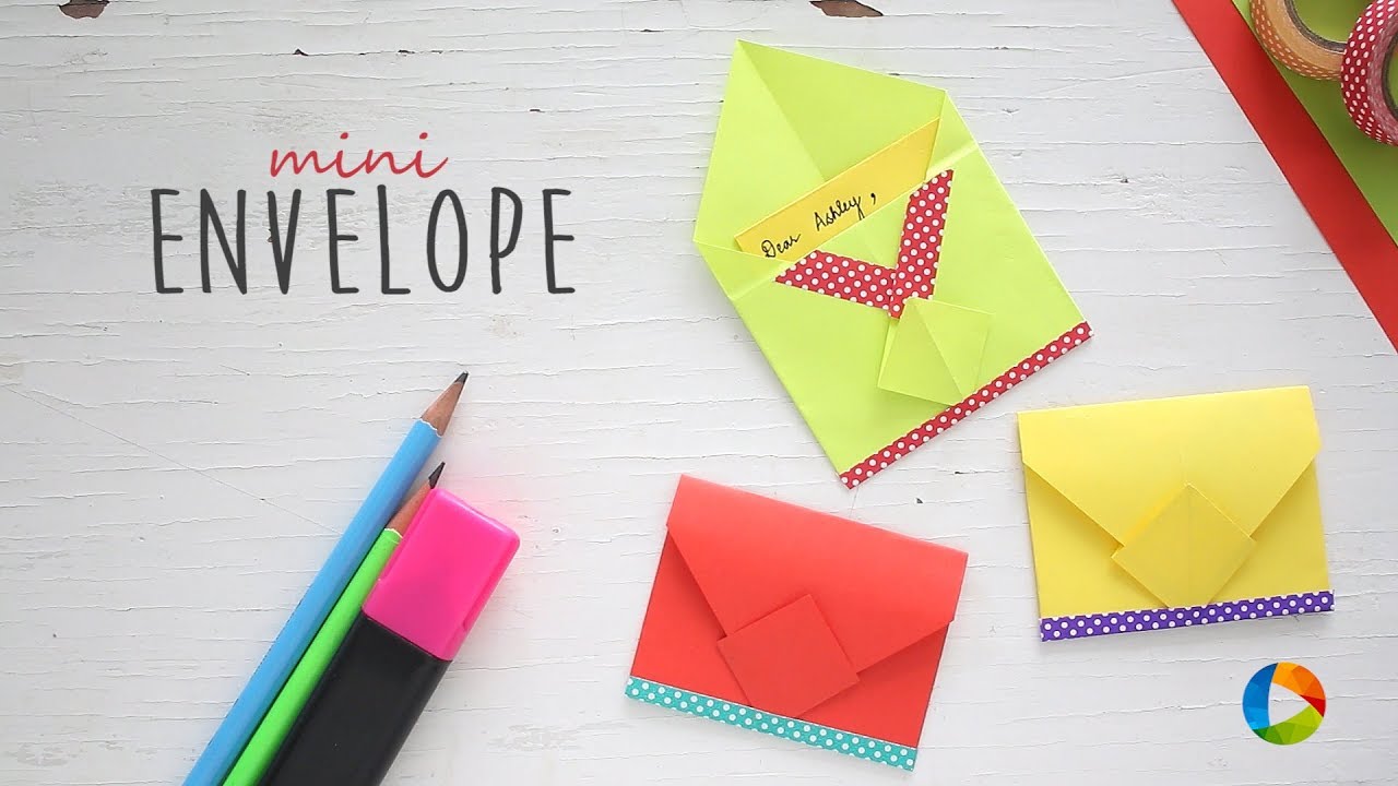Diy Mini Envelopes Youtube