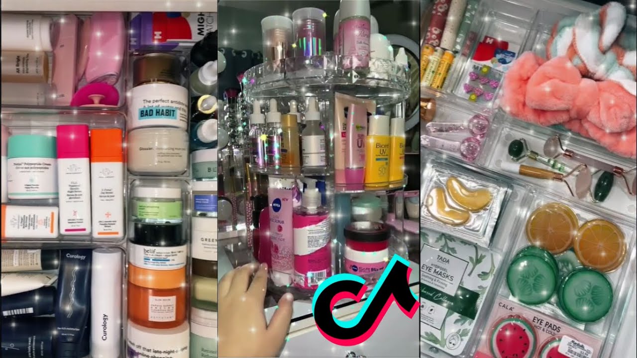Satisfying Skincare Organization Tiktok Compilation Asmr Youtube