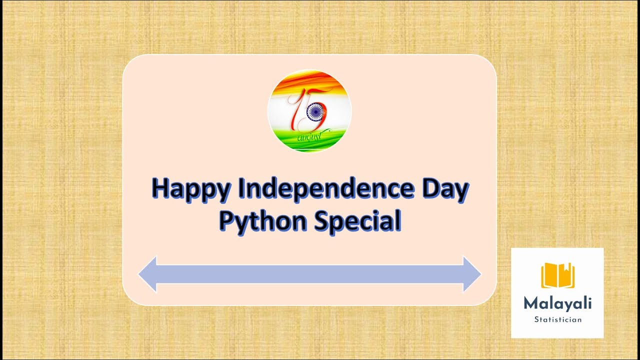 75th Independence Day Wishes Using Python Youtube