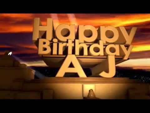Happy Birthday Aj Youtube
