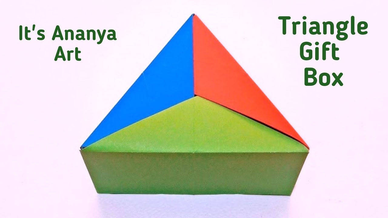 Triangle Gift Box How To Make Diy Gift Box How To Make Origami