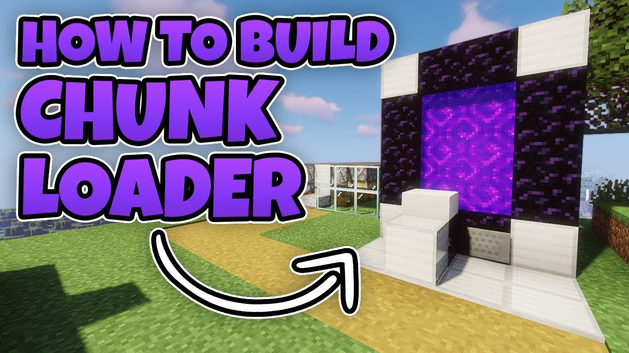 How To Build A Chunk Loader Minecraft Youtube