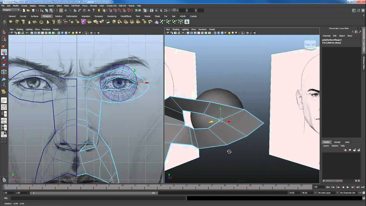 How To 3d Model A Head Part 1 Youtube