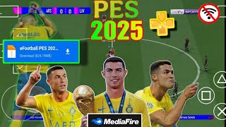 Efootball Pes 2025 Ppsspp Original Iso Download Pes 2025 Ps5 Camera Psp ...