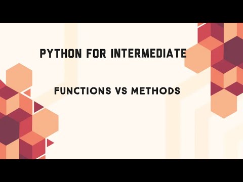Functions Vs Methods Python Code Initiatives Youtube