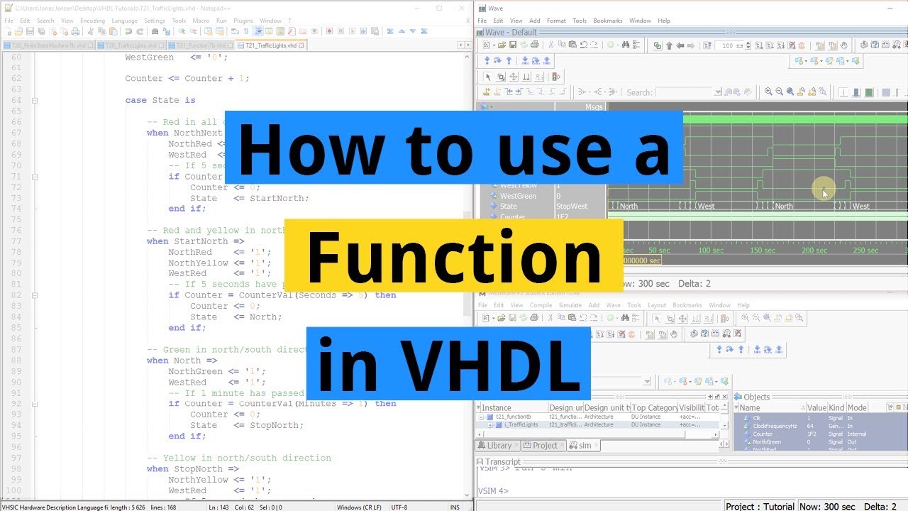 How To Use A Function In Vhdl Youtube