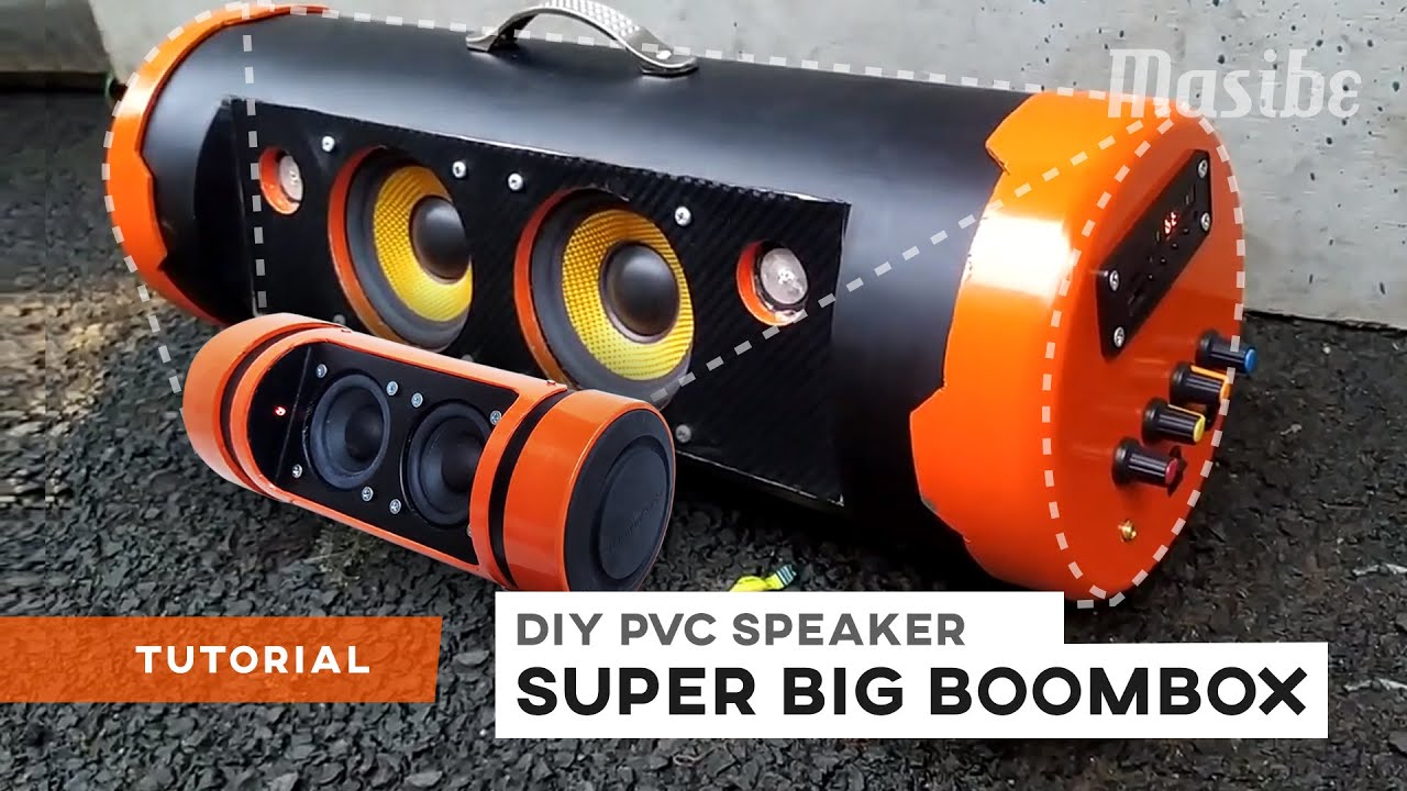 Boombox Pvc Versi 3x Lebih Besar Tutorial Membuat Diy Pvc Speaker