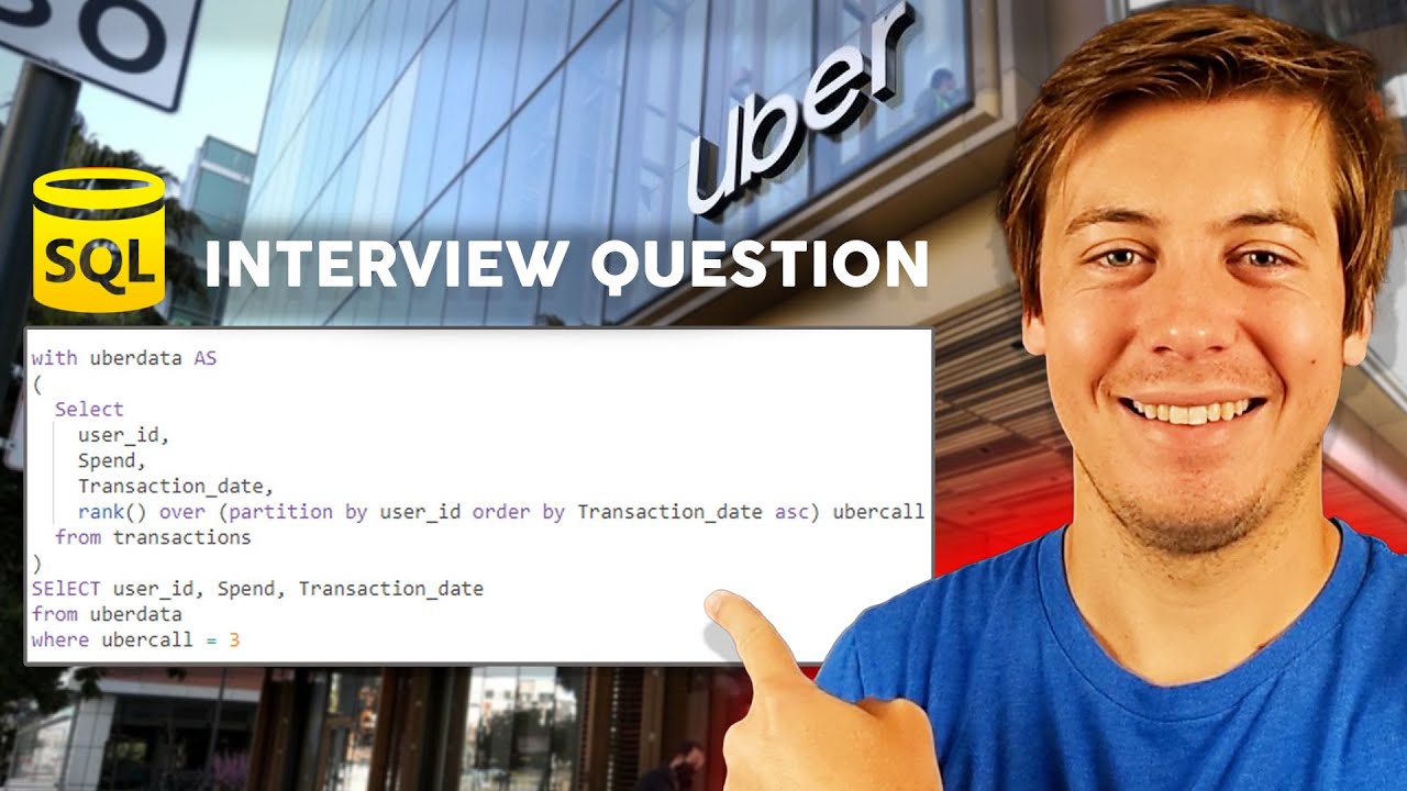 Solving A Real Uber Sql Data Analyst Interview Question Youtube