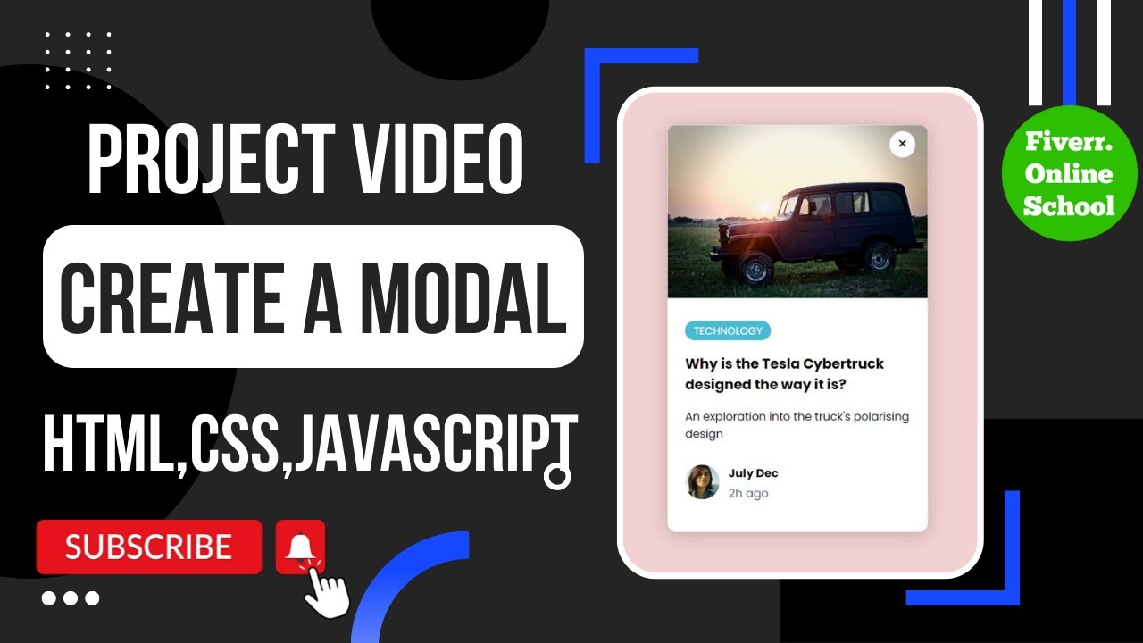 Create A Sweet Modal Using Html Css Javascript Youtube